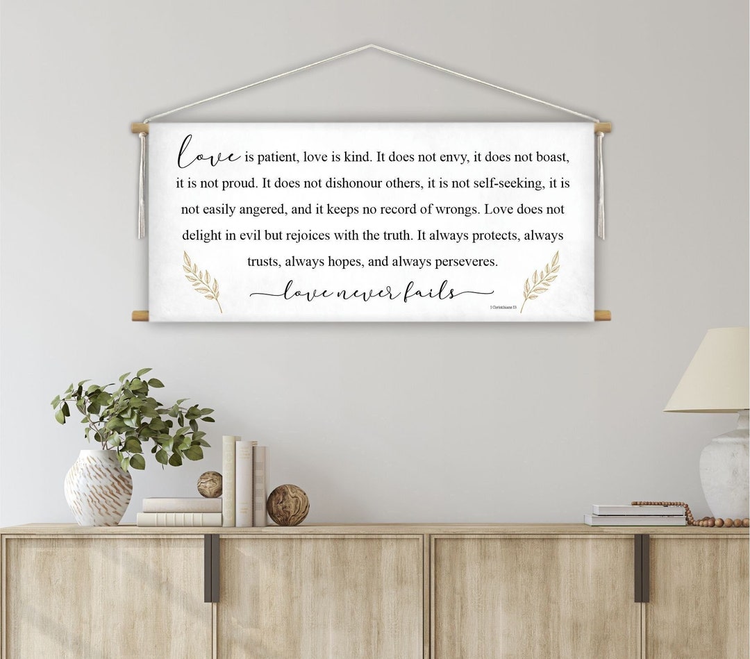 Custom Bible Verses Wall Hanging Scroll Bible Verses Wall Art Custom ...