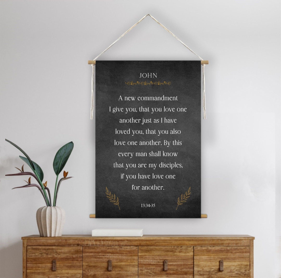 Custom Bible Verses Wall Hanging Scroll Bible Verses Wall Art Banner ...