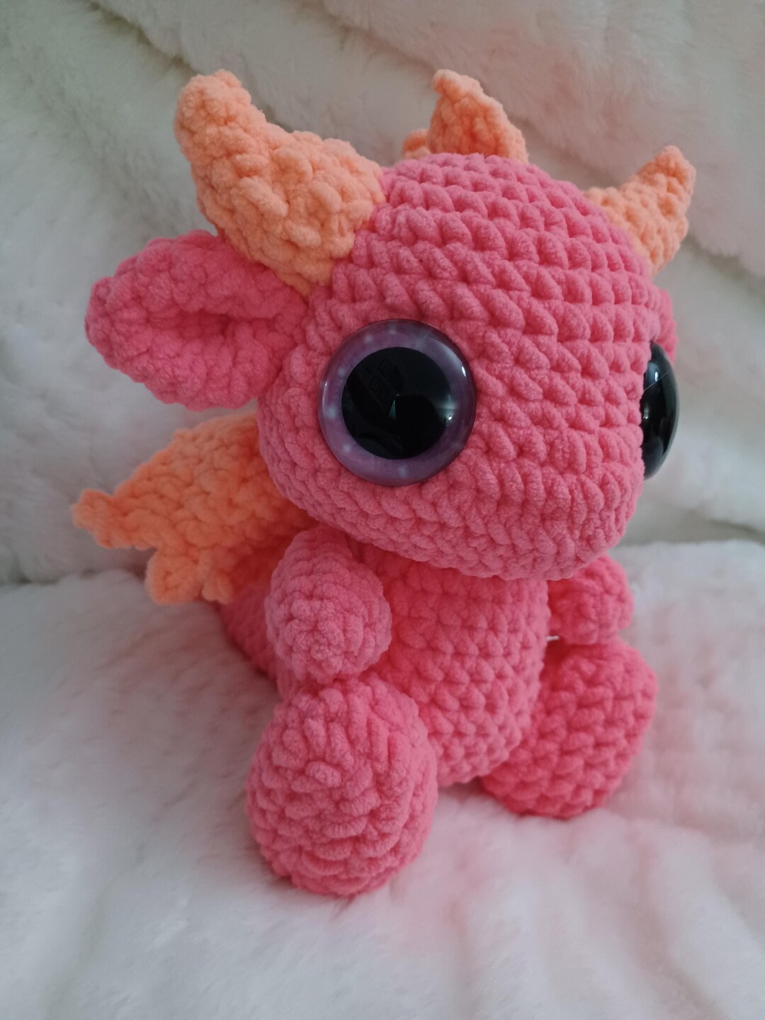 Pink Baby Dragon Plushie - Etsy