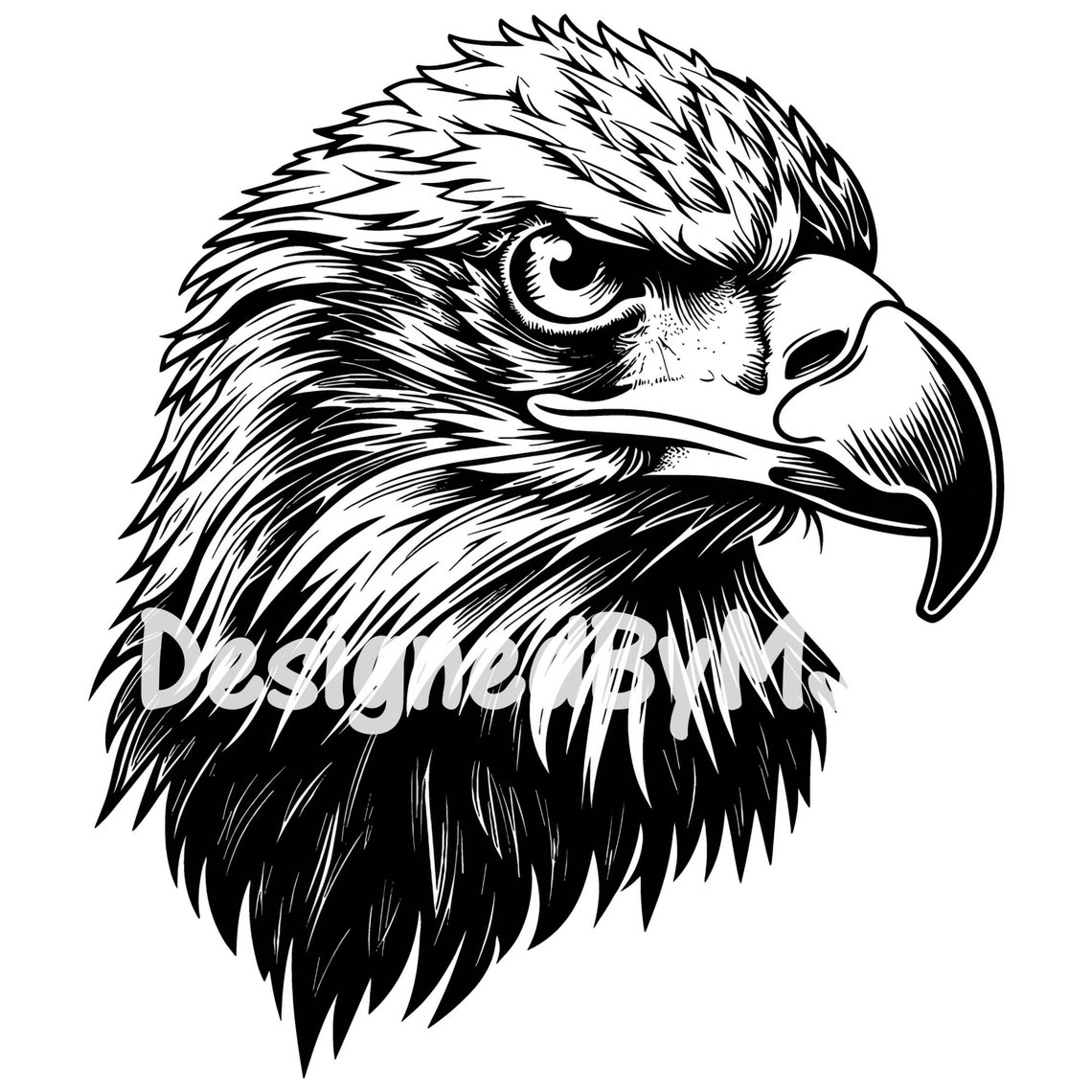 Eagle Head SVG Clipart & PNG Files, Bald Eagle Svg, Digital Clip Art ...