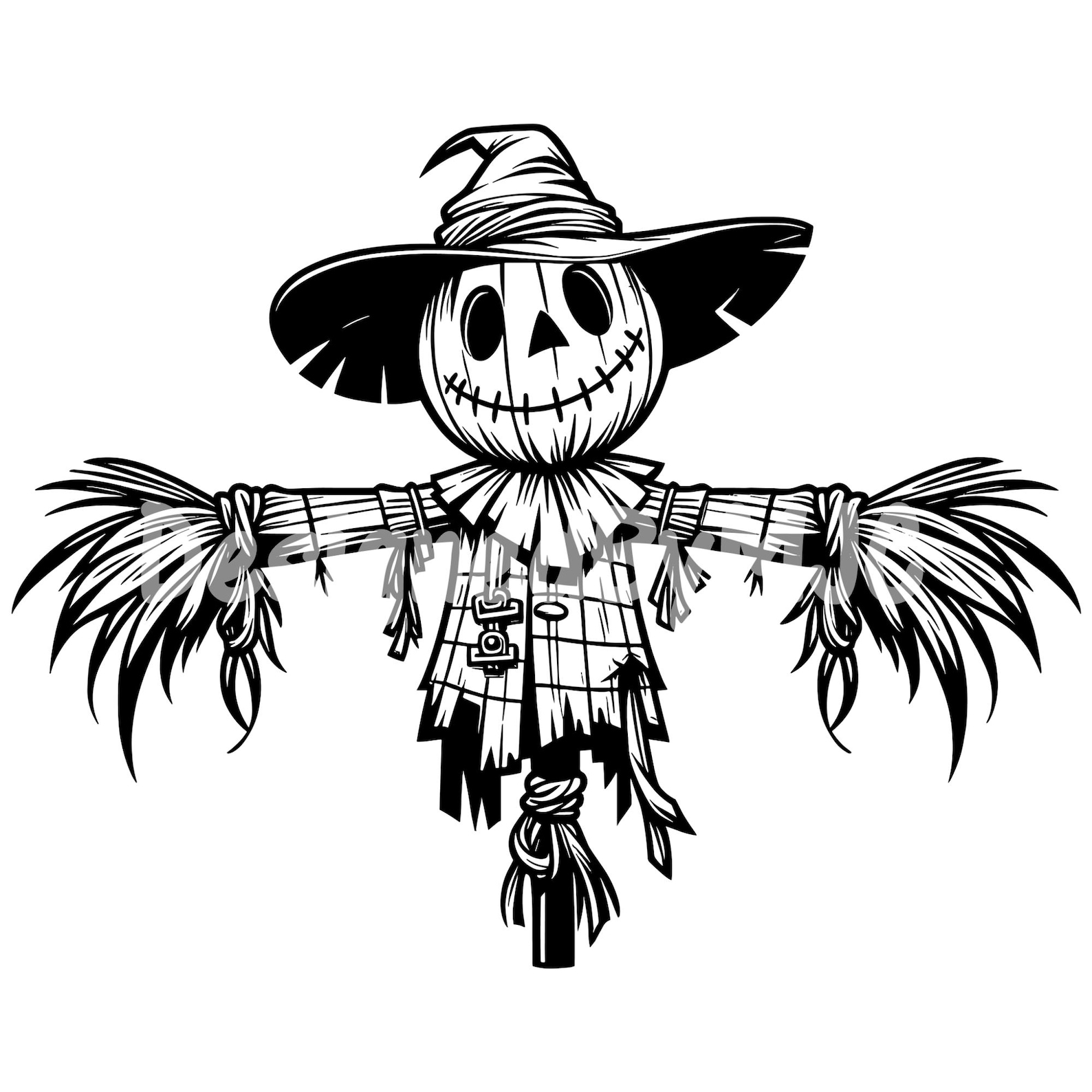 Scarecrow SVG, Halloween Scarecrow Images, Halloween Clipart, Spooky ...