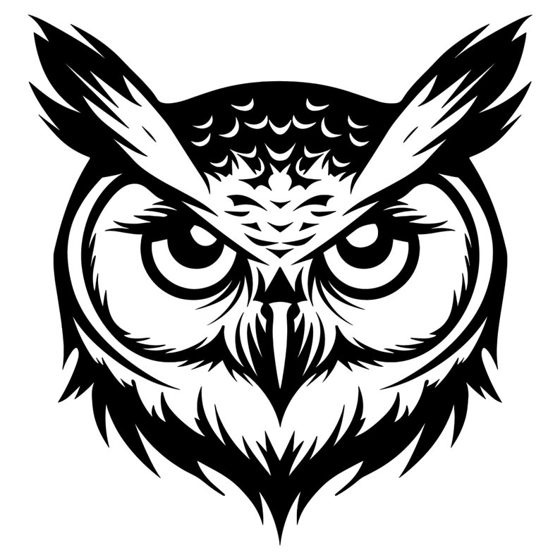 Owl SVG Clipart, SVG & PNG Files, Owl Flowers Graphics, Digital Clip ...
