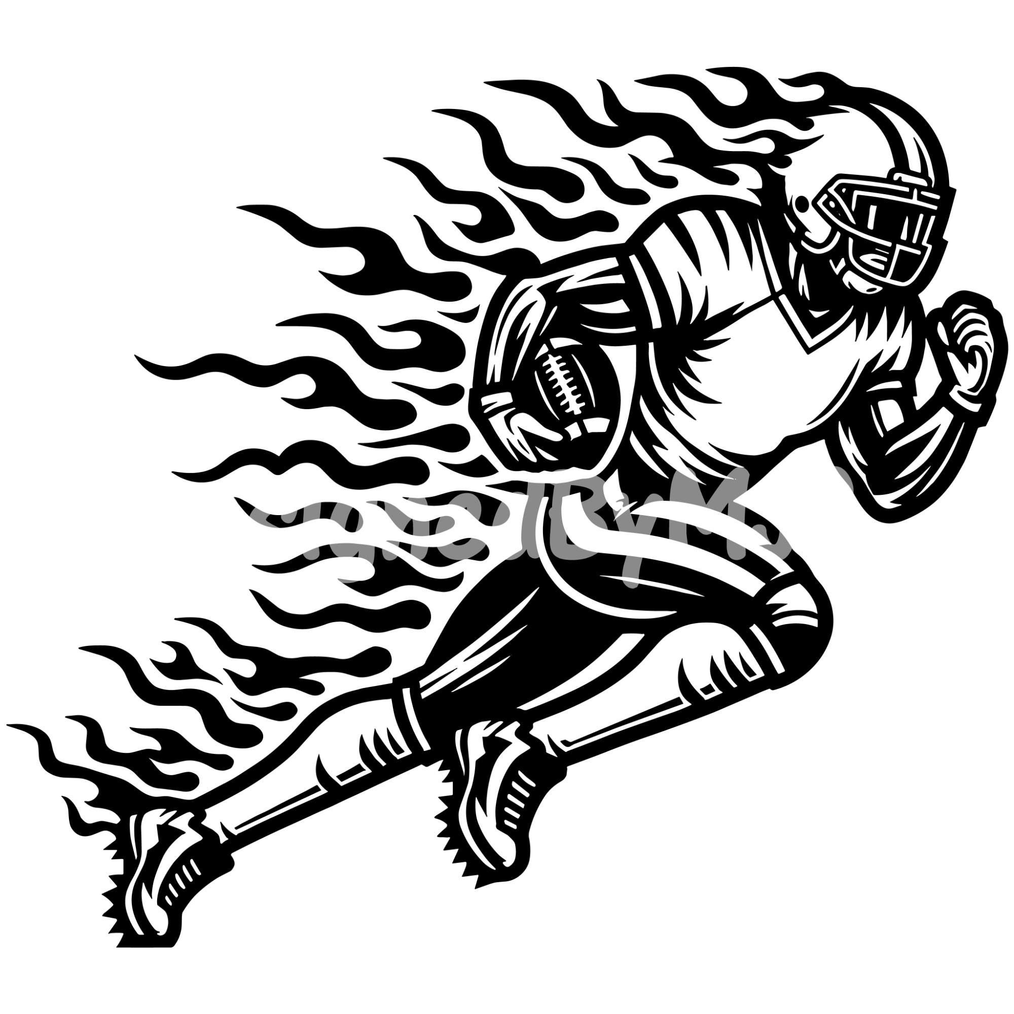 Football Player SVG, Football SVG, Football Running Back Svg, Football ...