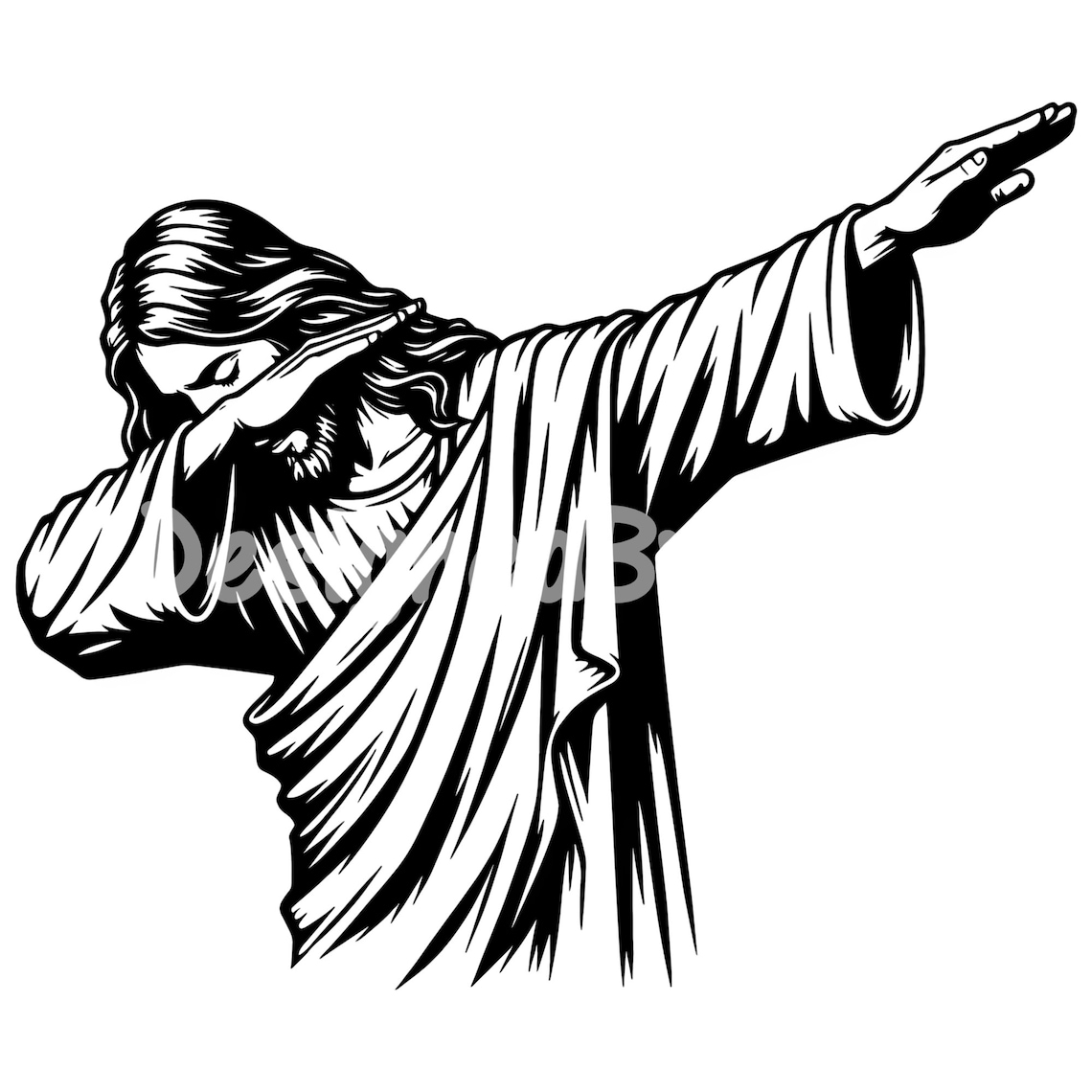 Jesus Dabbing SVG Bundle PNG Files, Jesus Svg, Funny Christian Svg ...