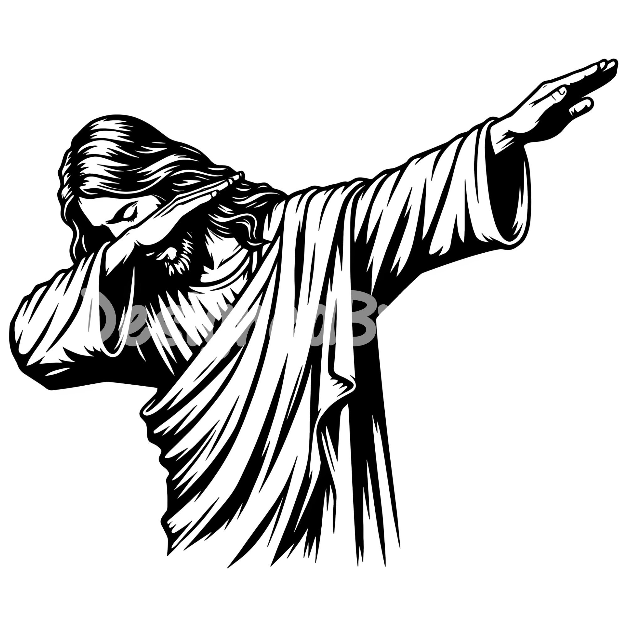 Jesus Dabbing SVG Bundle PNG Files, Jesus Svg, Funny Christian Svg ...