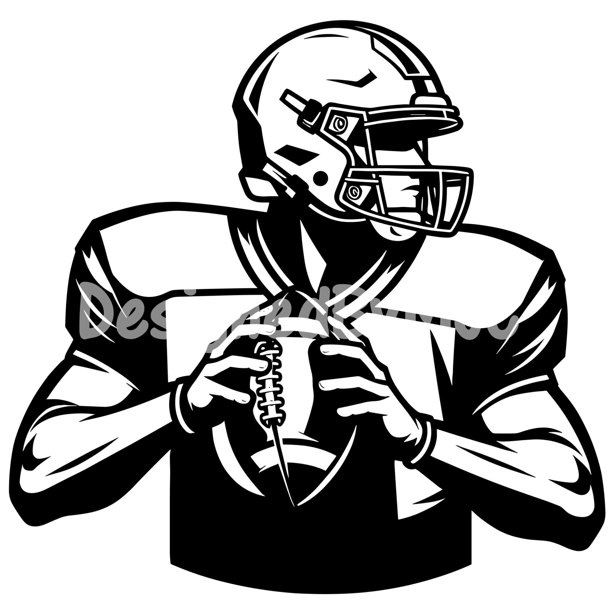Football Player SVG, Sports Svg, Football Svg, Football Team, Football ...
