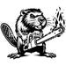 Beaver With Chainsaw SVG, Beaver SCG, Chainsaw Svg, Beaver and Wood ...