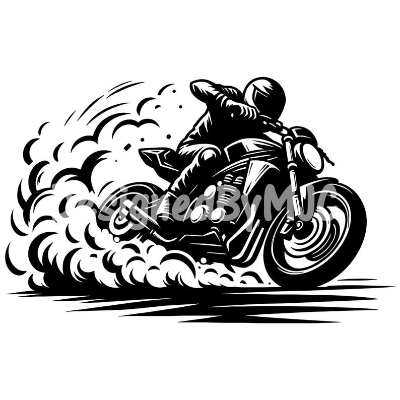 Motorcycle Burnout SVG PNG Bundle, Motorcycle Svg, Bike Burnout Svg ...