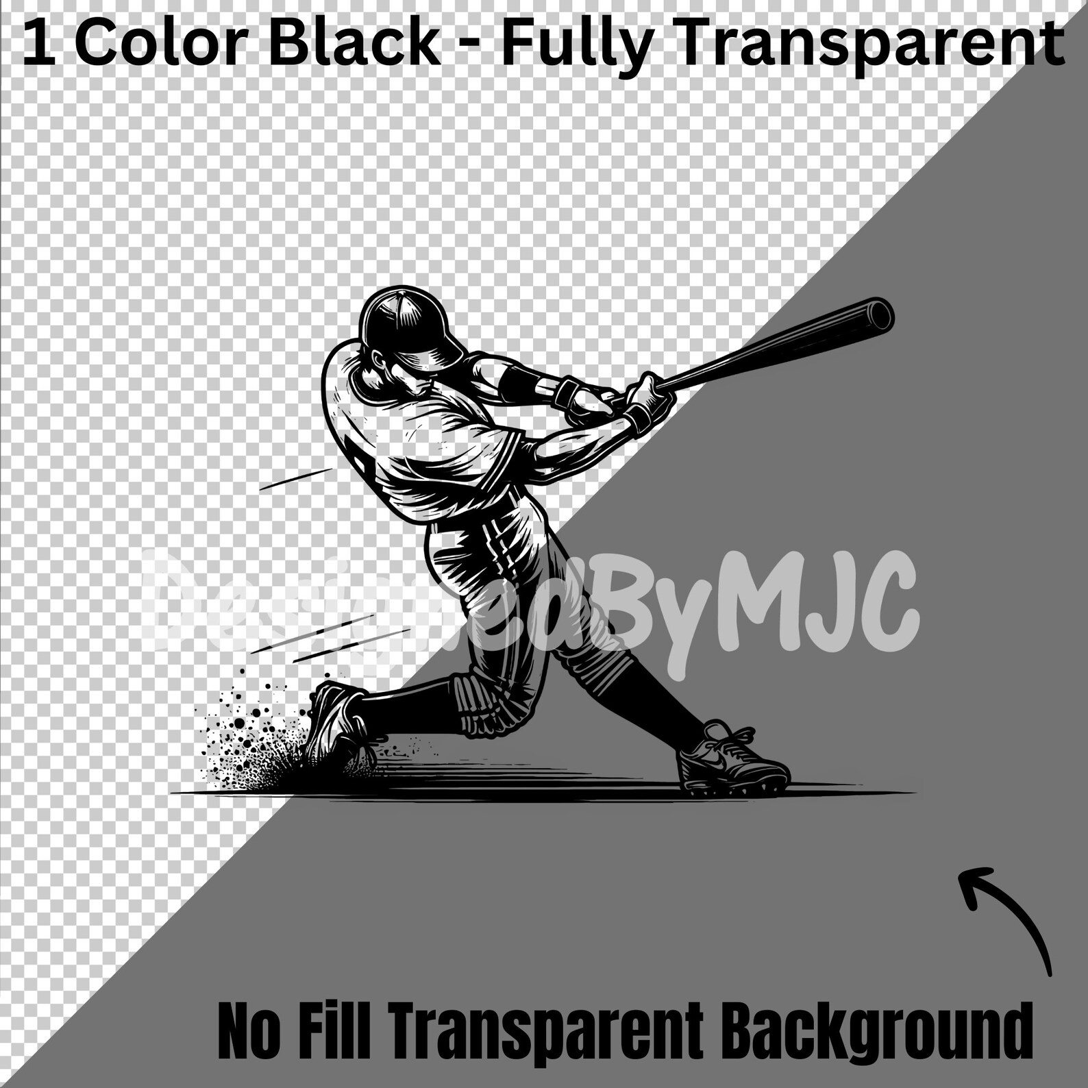 Baseball Player SVG Bundle & PNG Files, Baseball Player Clipart ...
