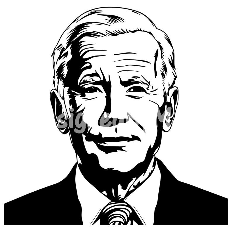 Joe Biden SVG PNG Files, Joe Biden Vector, Joe Biden Silhouette ...
