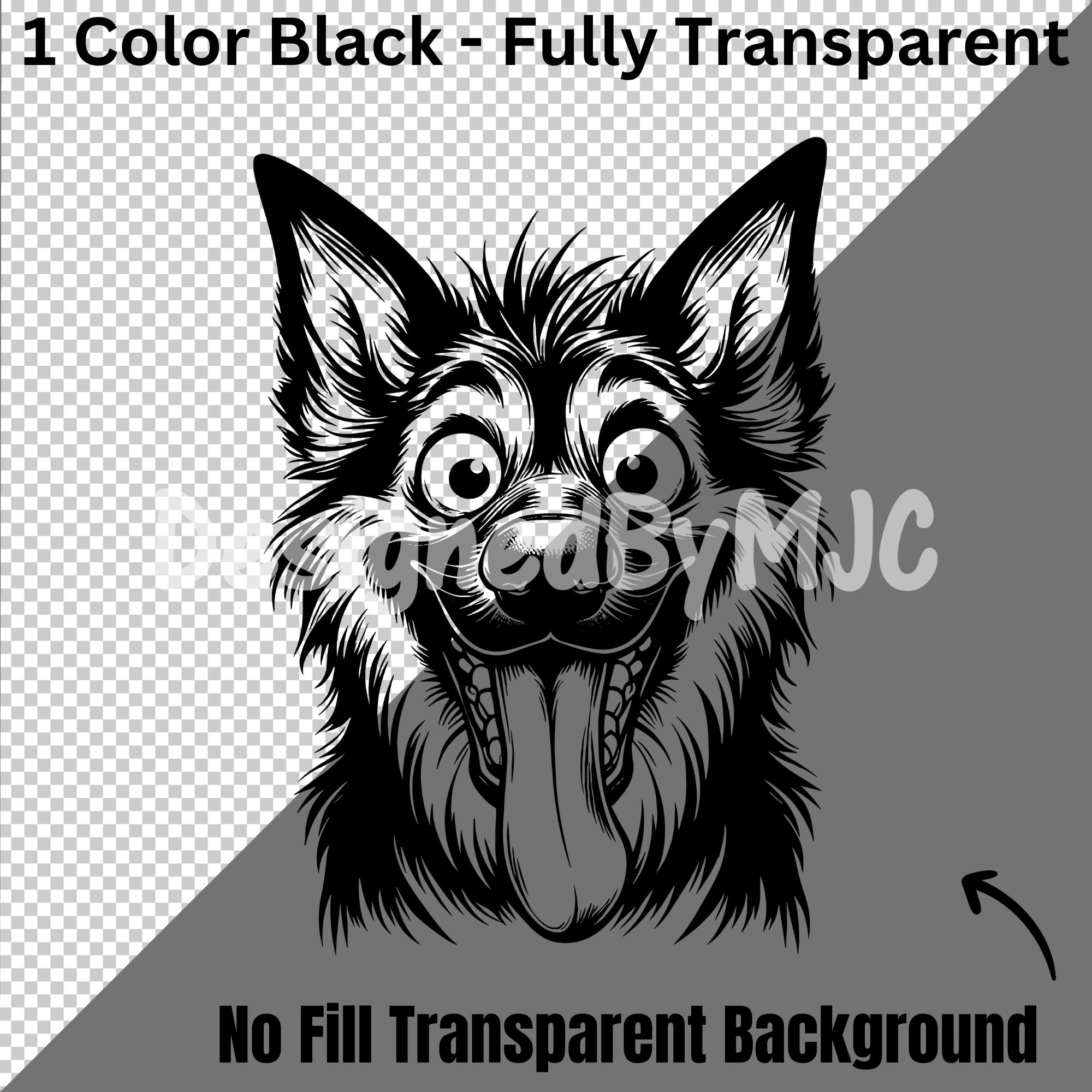 Funny Laughing German Shepherd SVG Bundle, German Shepherd Clipart ...