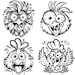Funny Laughing Chicken Face SVG PNG, Chicken Clipart, Crazy Chicken ...