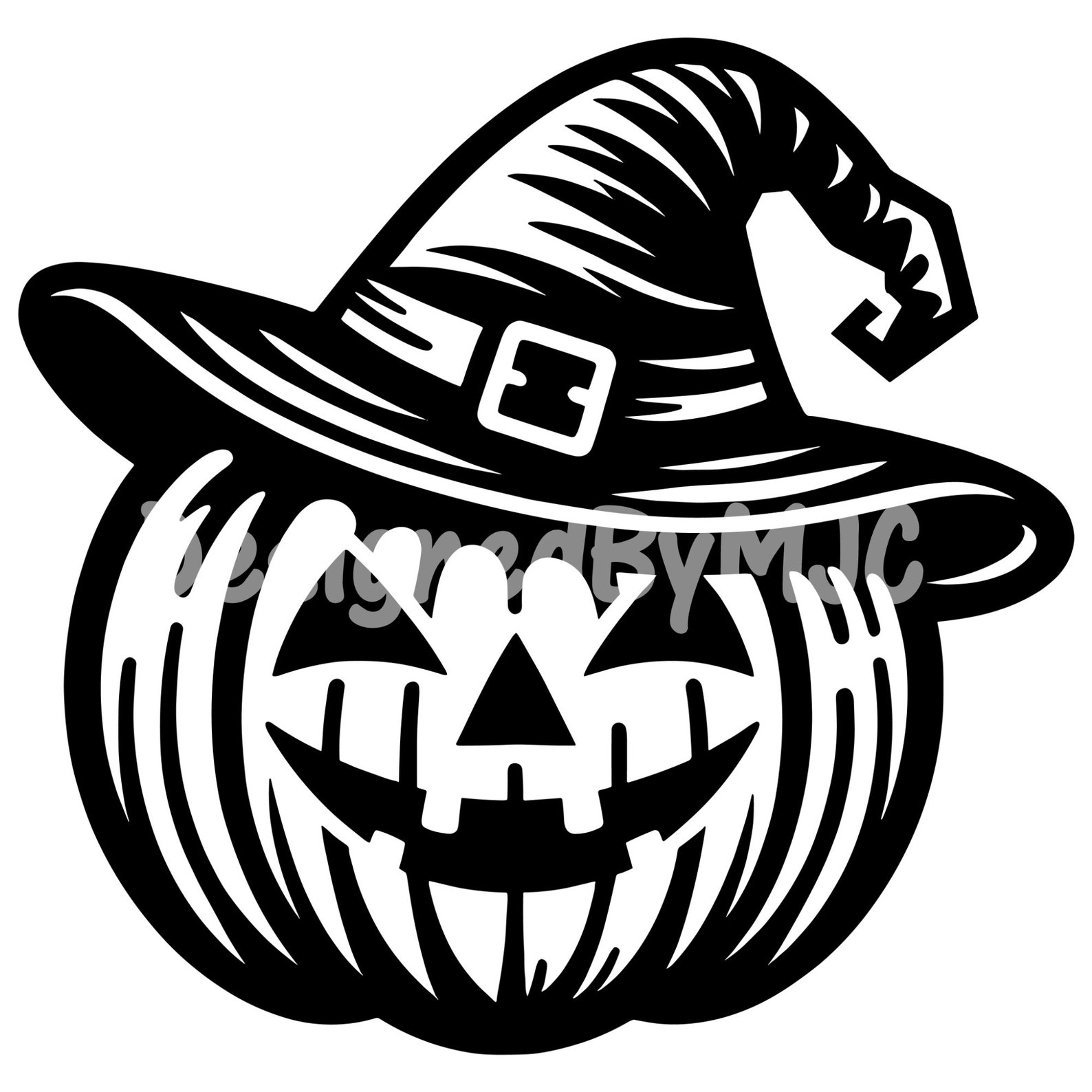Pumpkin Witch Hat SVG, Pumpkin SVG File, Jack O Lantern Svg, Halloween ...