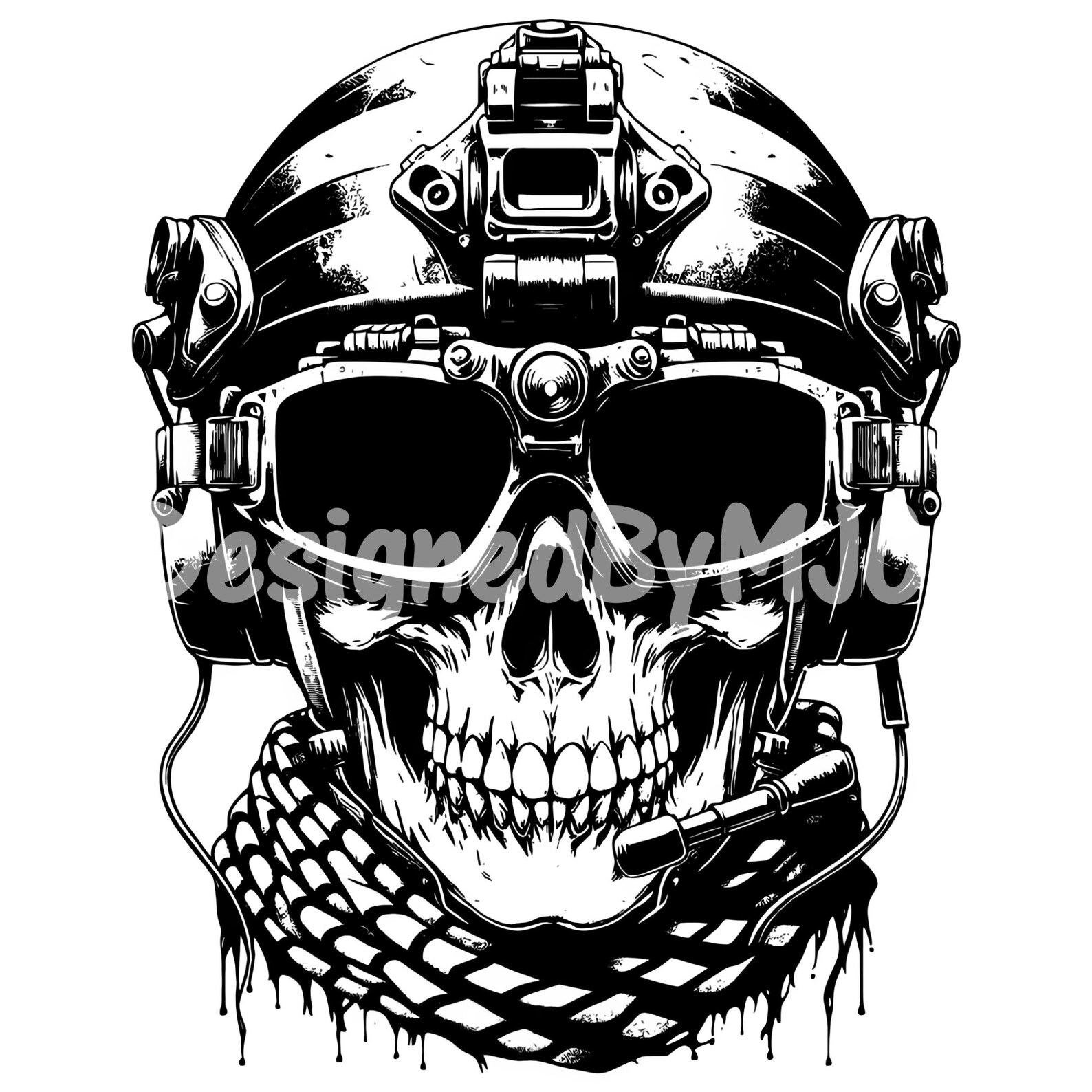 Night Vision Goggles Soldier Skull SVG Bundle Clipart & PNG Files ...
