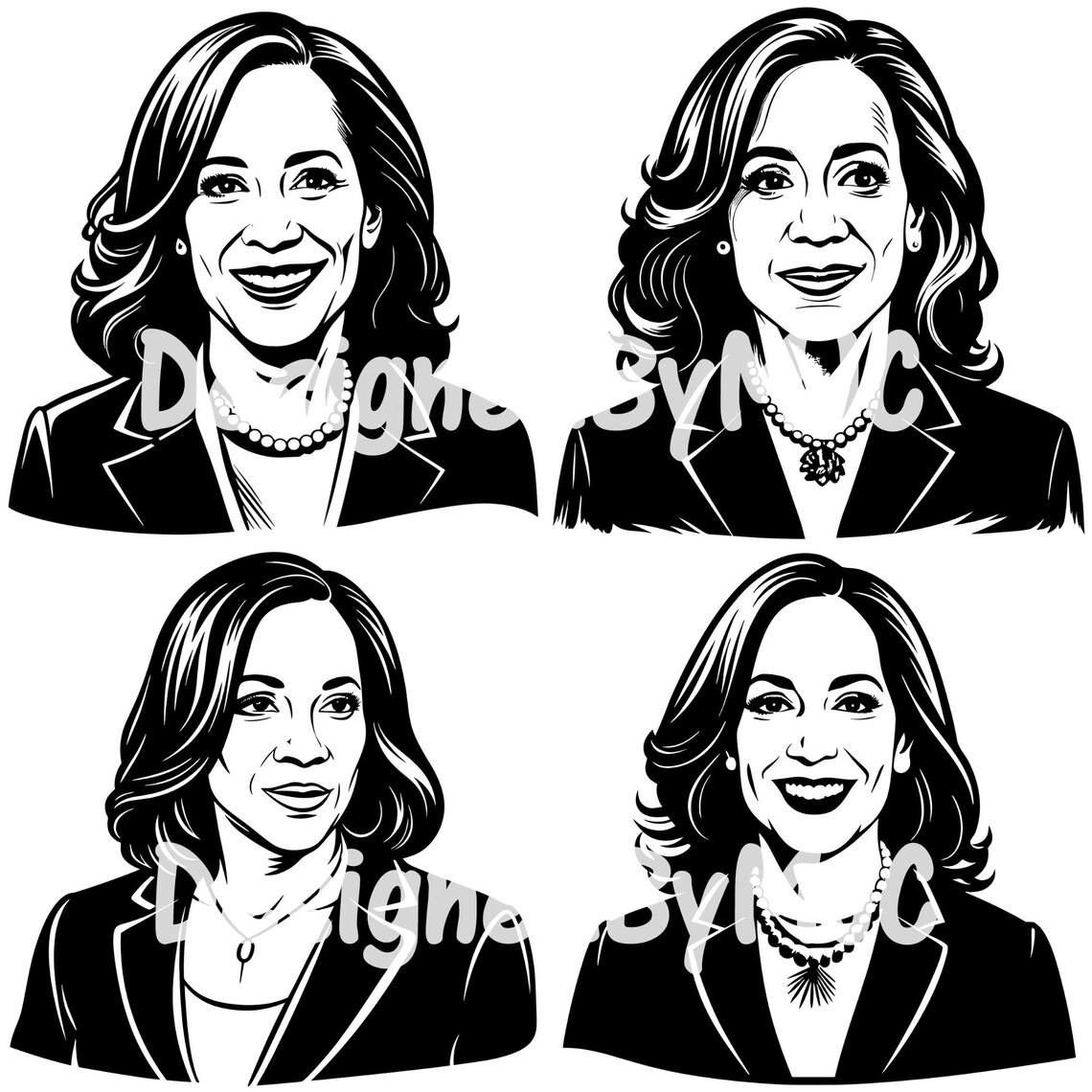 Kamala Harris SVG PNG, Kamala Harris Vector, Kamala Harris Silhouette ...