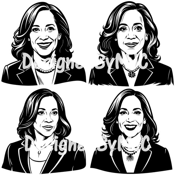 Kamala Harris Svg Silhouette - Etsy