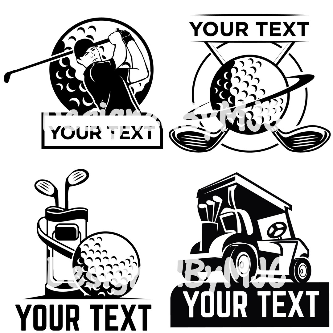 Golf SVG Bundle & PNG Files, Golf Monogram Svg, Golf Name Frame, Golf ...