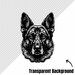 German Shepherd Head SVG Clipart & PNG Files, Police Dog K-9 SVG, Cut ...