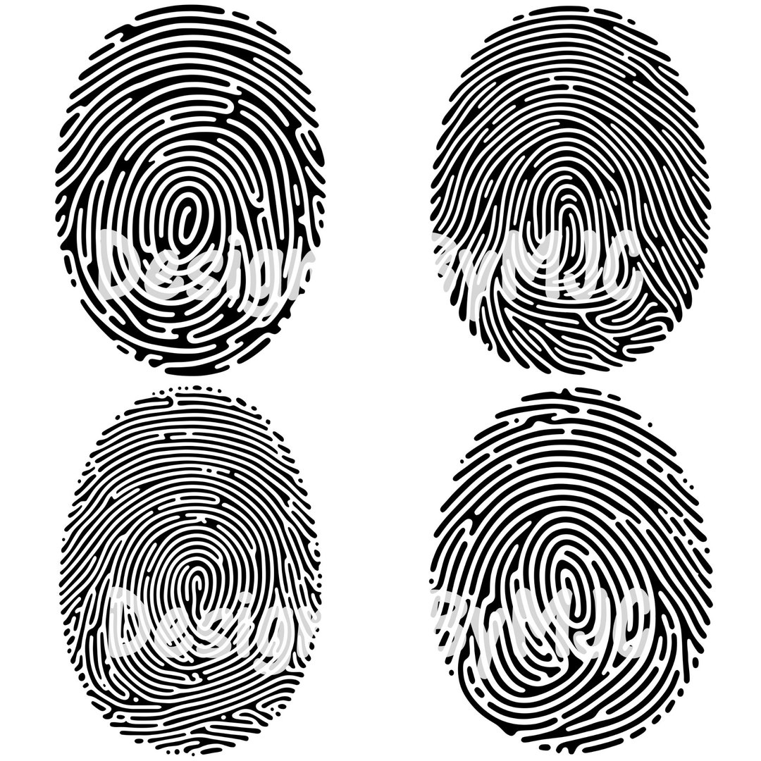 Fingerprint SVG, Fingerprint PNG, Thumbprint Clipart, Biometric Svg ...