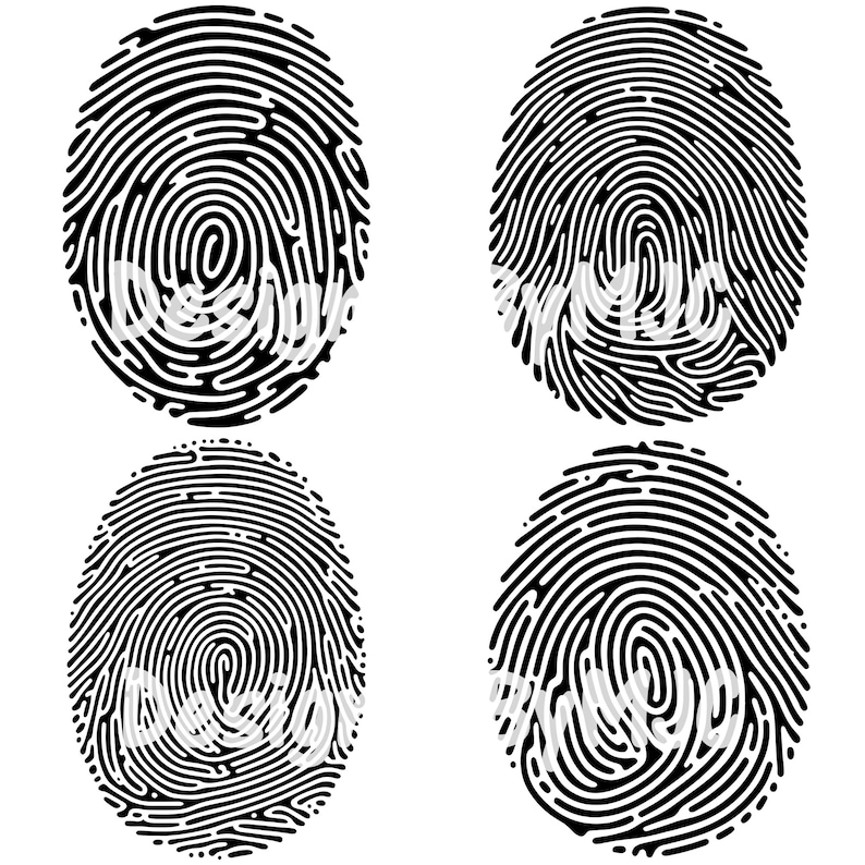 Fingerprint SVG, Fingerprint PNG, Thumbprint Clipart, Biometric Svg ...