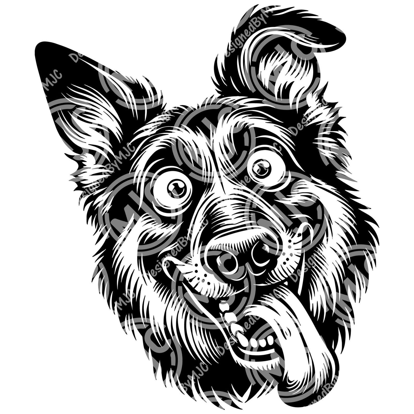 Funny Laughing German Shepherd SVG Bundle, German Shepherd Clipart ...
