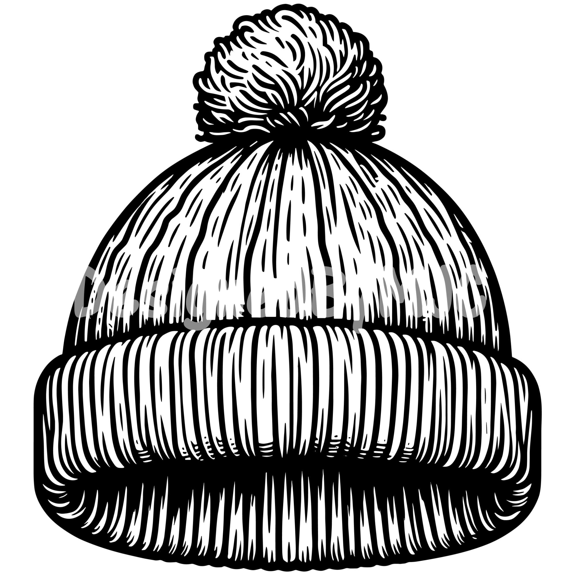 Winter Beanie SVG Bundle, Cold Season Warm Hat SVG Pack, Winter Hats ...