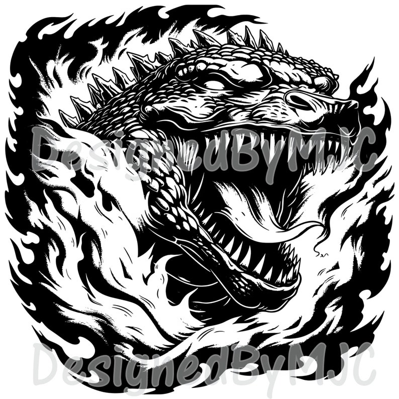 Godzilla SVG Clipart & PNG Files, Godzilla Graphics, Digital Clip Art ...