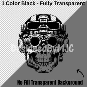 Night Vision Goggles Soldier Skull SVG Bundle Clipart & PNG Files ...