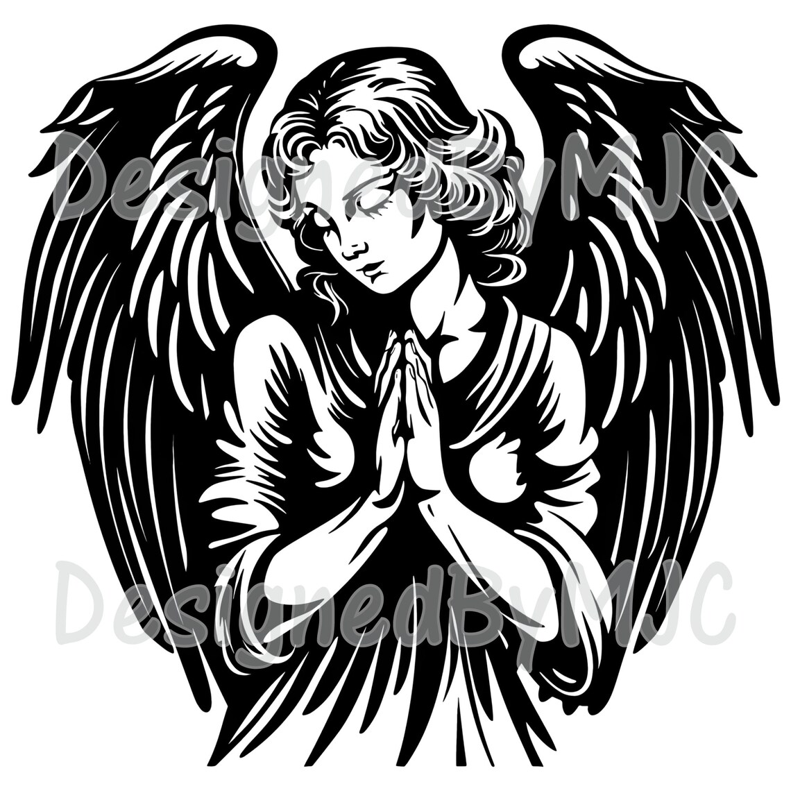 Angel SVG Clipart, SVG & PNG Files, Christian Graphics, Digital Clip ...