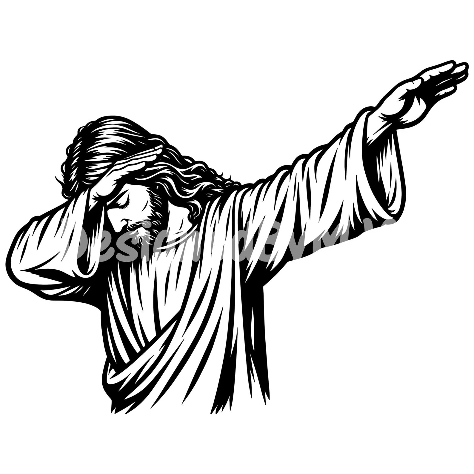 Jesus Dabbing SVG Bundle PNG Files, Jesus Svg, Funny Christian Svg ...