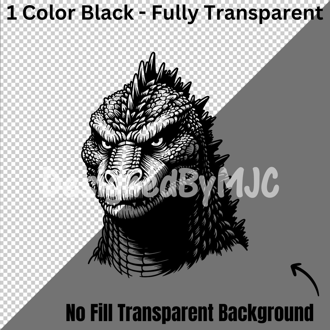 Godzilla SVG & PNG Files, Godzilla Graphics, Digital Clip Art, Cut ...