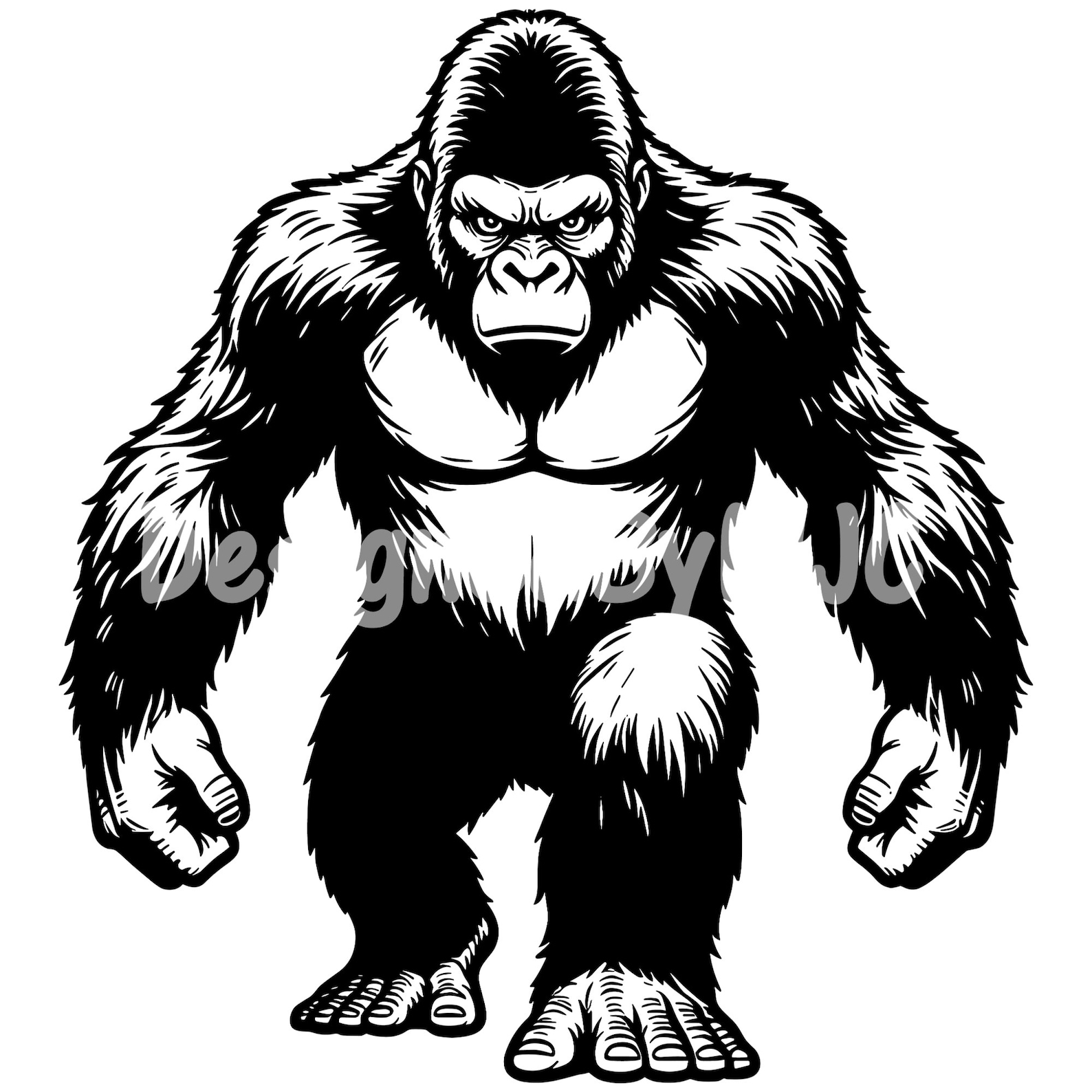 King Kong SVG PNG Files, King Kong Graphics, King Kong Png, Gorilla SVG ...