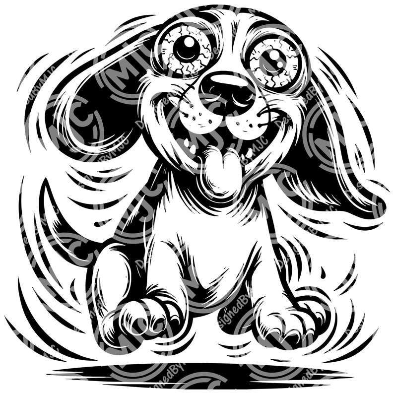 Funny Laughing Beagle SVG Bundle, Beagle Clipart, Crazy Beagle Cartoon ...