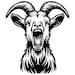 Screaming Goat SVG Clipart PNG, Goat Png Goat Screaming Clipart Goat ...