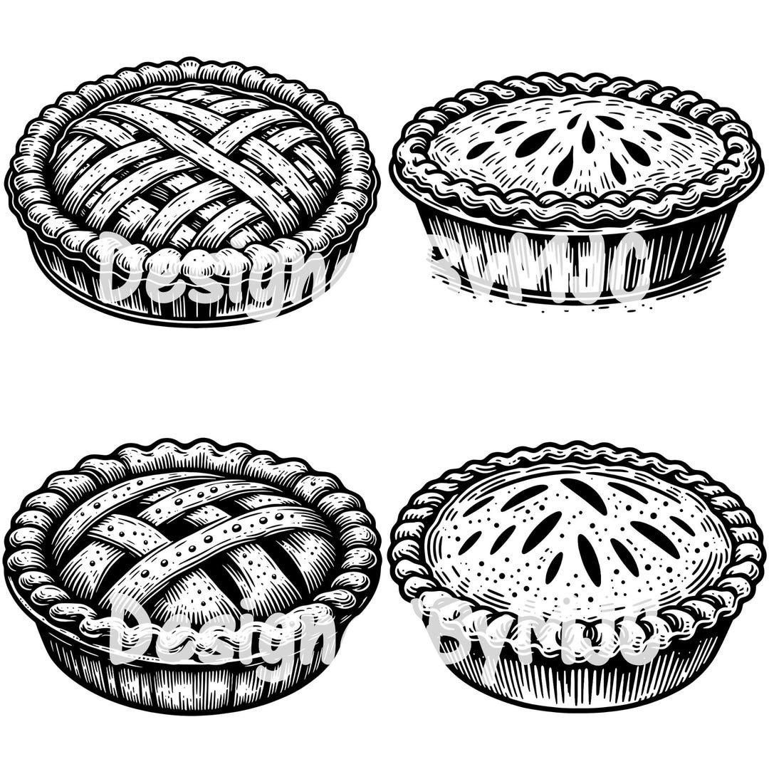 Holiday Pie SVG, Thanksgiving Dessert SVG, Apple Pie, Blueberry Pie ...