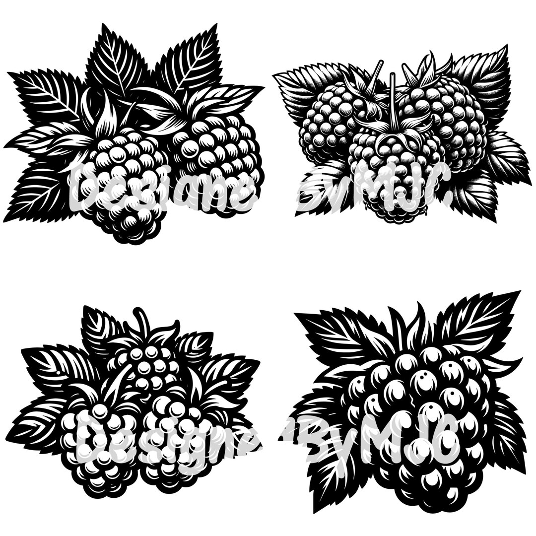 Raspberry SVG Bundle & PNG Files, Raspberry Fruit Clipart, Raspberry ...