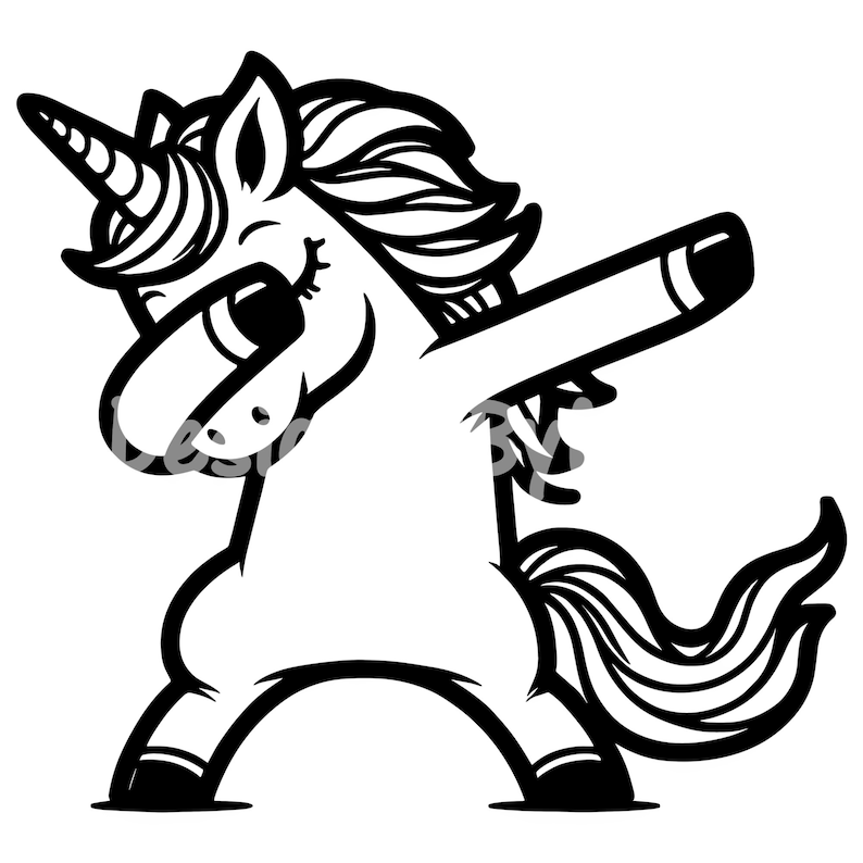 Dabbing Unicorn SVG Bundle PNG Files, Dabbing Dancing Svg Files ...
