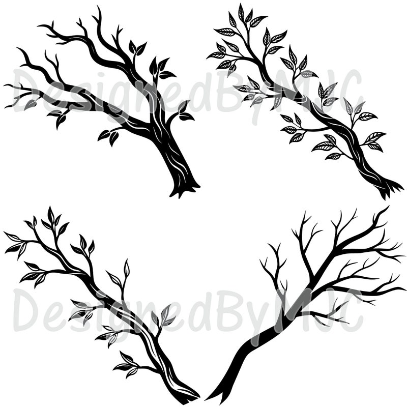Branch Silhouette - Etsy