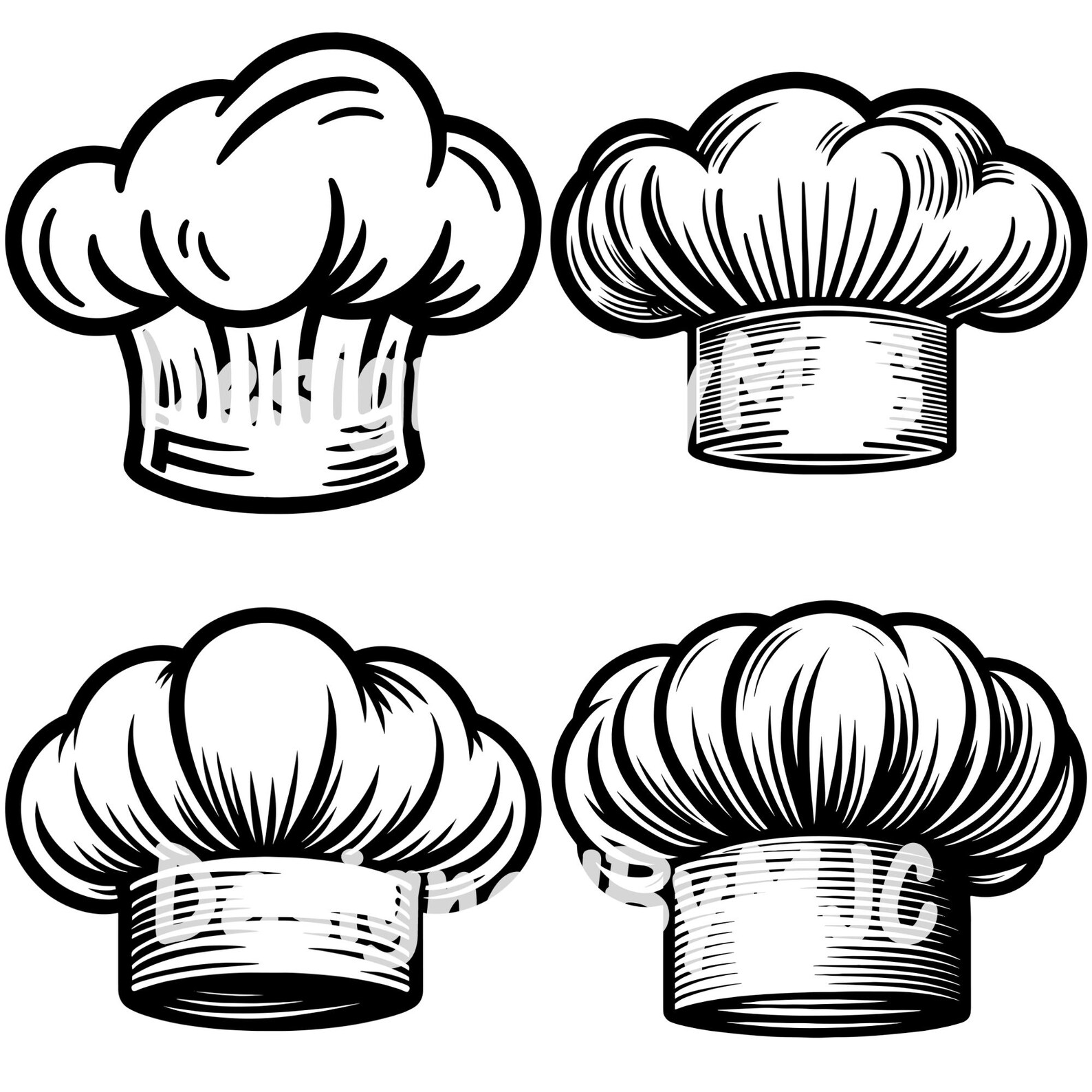 Chefs Hat SVG PNG File Graphics, Chef Hat Svg, Baker Hat, Cook Hat ...