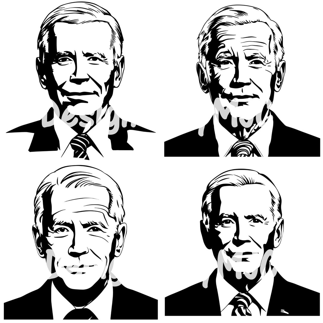 Joe Biden SVG PNG Files, Joe Biden Vector, Joe Biden Silhouette ...