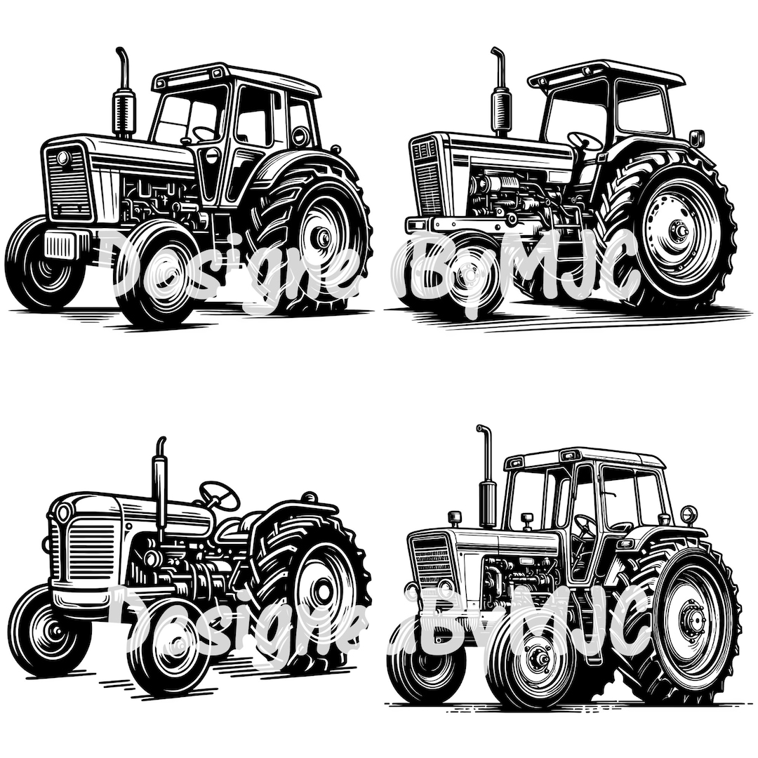 Farm Tractor SVG PNG Files, Tractor Svg, Farming Svg, Farm Tractor ...