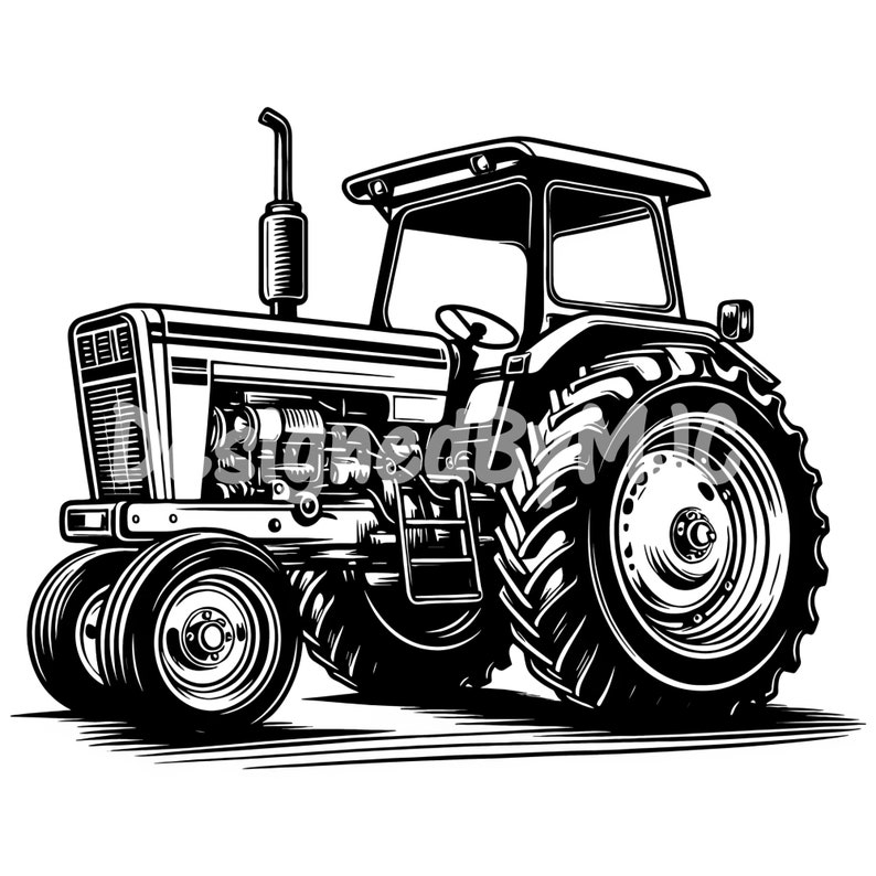 Farm Tractor SVG PNG Files, Tractor Svg, Farming Svg, Farm Tractor ...