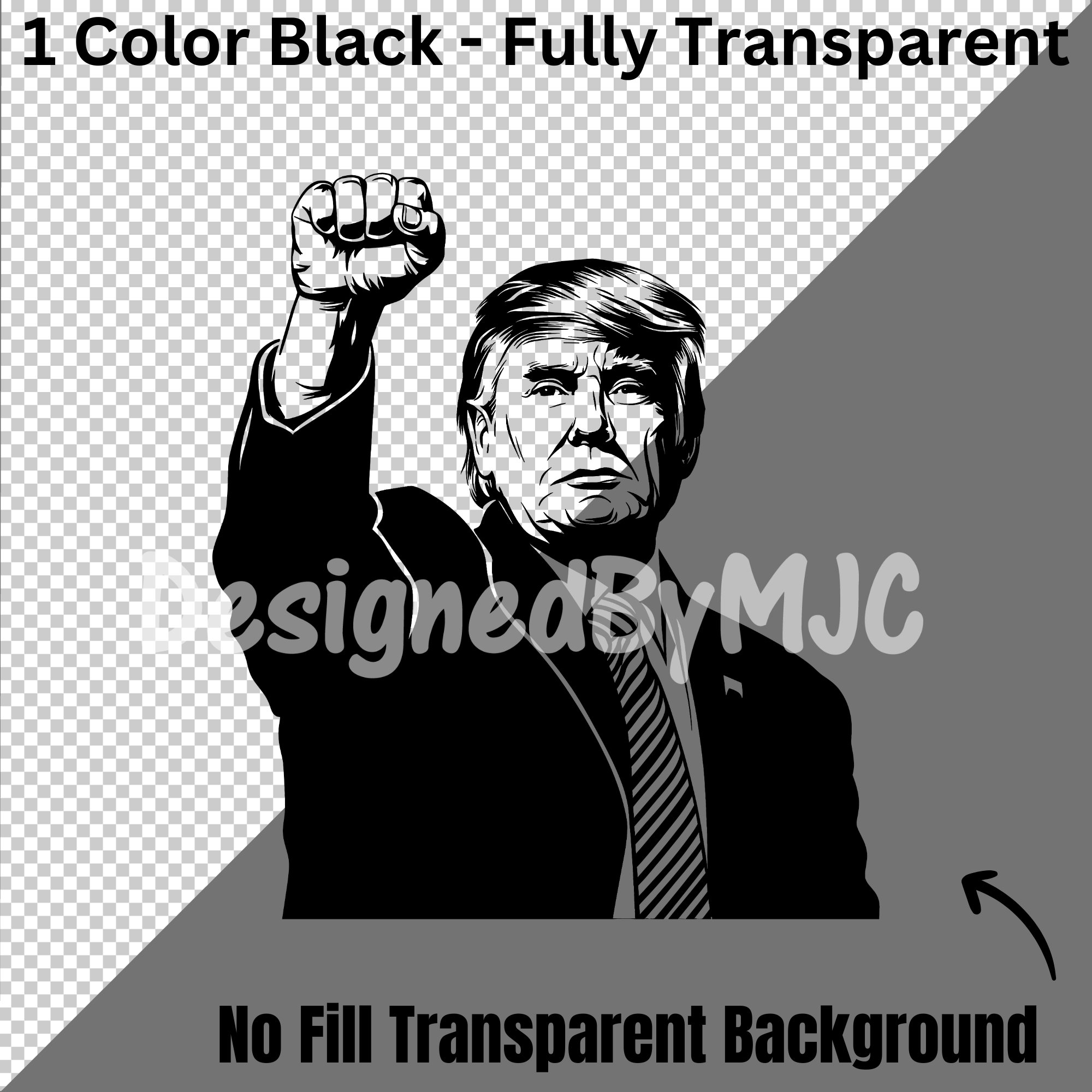 Trump Fight SVG, Donald Trump 2024, Trump Survives Raised Fist Vector ...