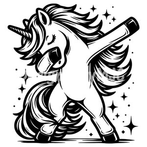 Dabbing Unicorn SVG Bundle PNG Files, Dabbing Dancing Svg Files ...