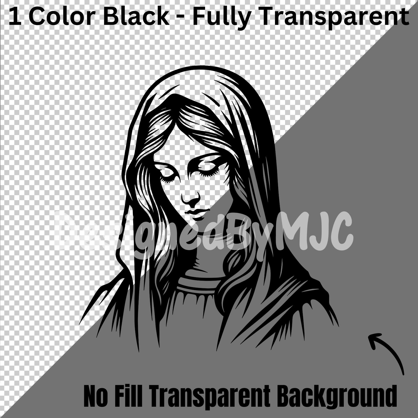 Virgin Mary SVG Bundle PNG File, Mother of Jesus Svg Files for ...