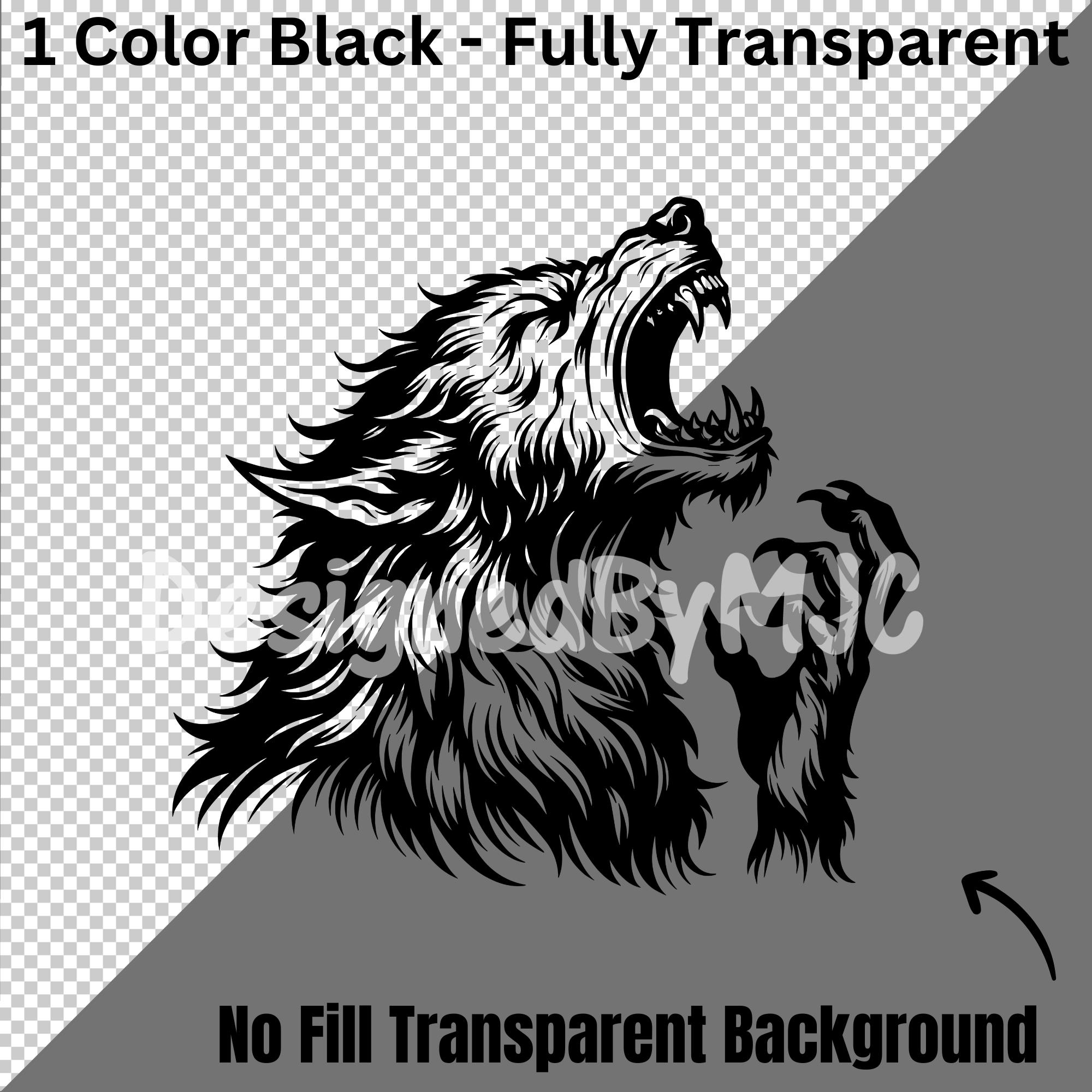 Werewolf SVG, Scary Werewolf PNG , Werewolf Howling Clipart, Halloween ...