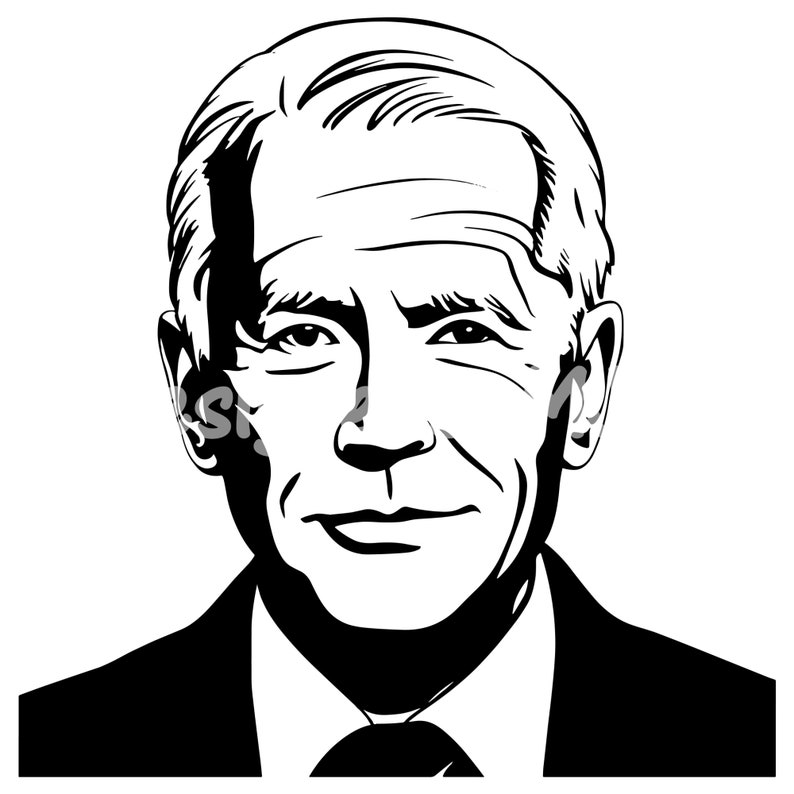 Joe Biden SVG PNG Files, Joe Biden Vector, Joe Biden Silhouette ...