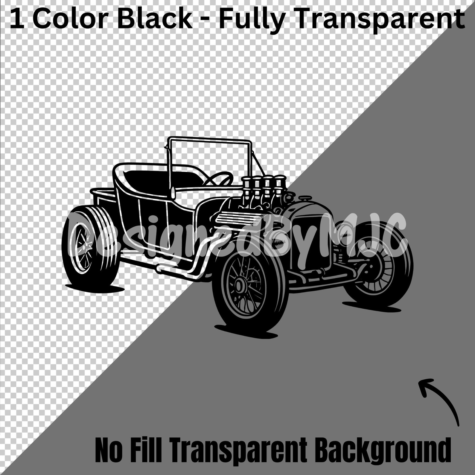 Hot Rod SVG Bundle, Vintage Car SVG, Muscle Car Silhouette, Retro Car ...