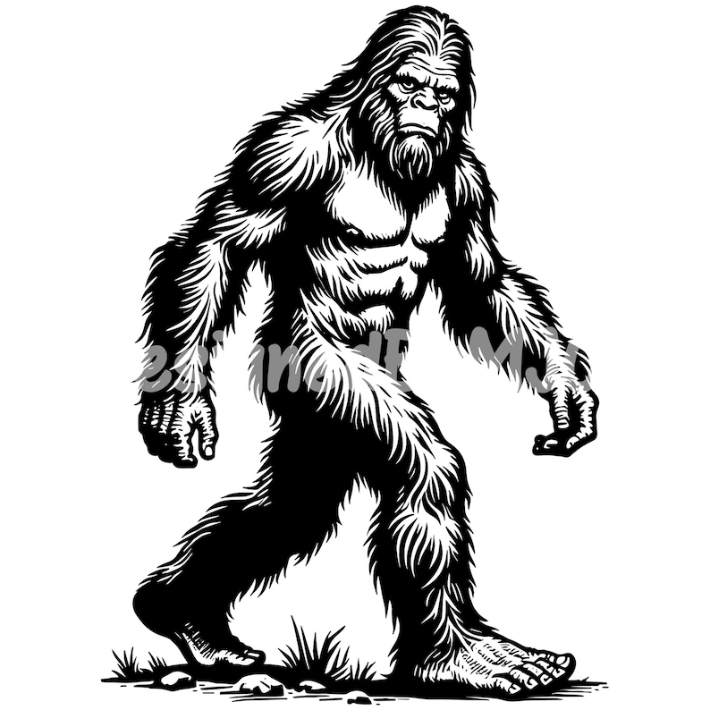 Bigfoot Walking SVG PNG, Bigfoot Svg, Bigfoot Vector, Bigfoot Clipart ...