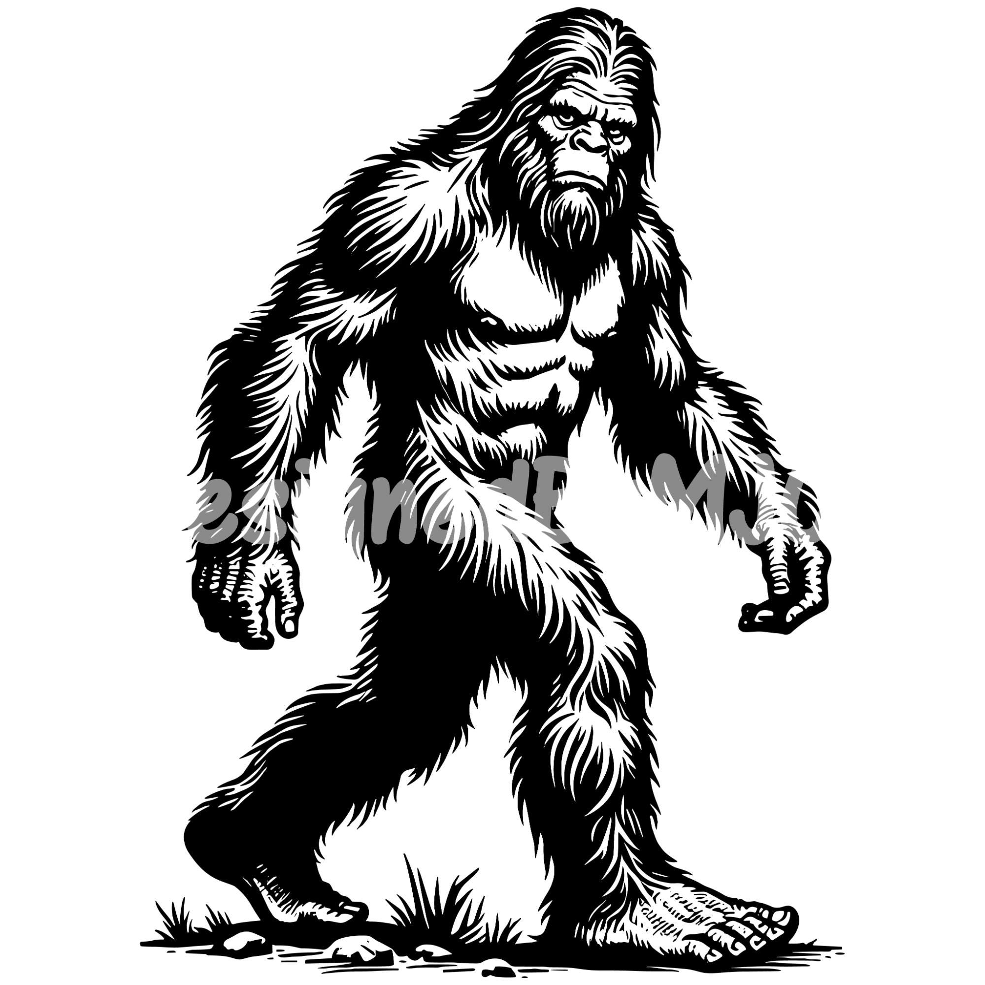 Bigfoot Walking SVG PNG, Bigfoot Svg, Bigfoot Vector, Bigfoot Clipart ...